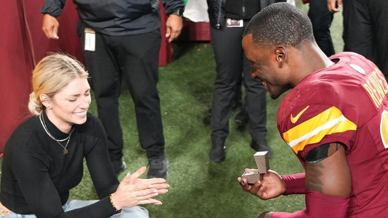 Commanders' Jeremy Reaves Proposes to Girlfriend After Playoff ...