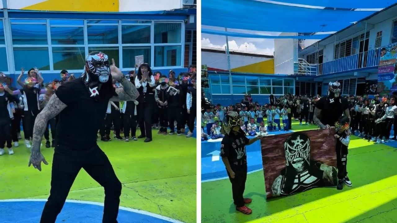El luchador Penta Zero Miedo visita la primaria en la que cursó en ...