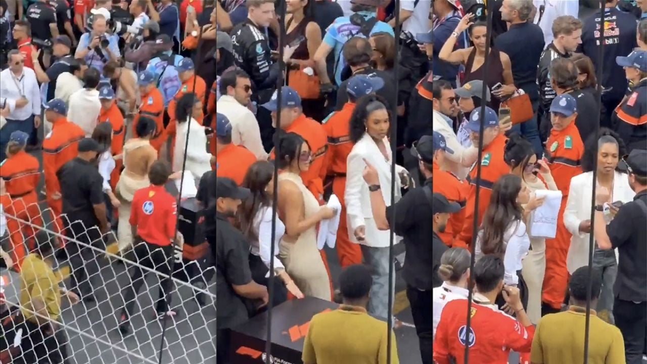 Kim Kardashian toma una toalla destinada para Kimi Antonelli en el GP ...